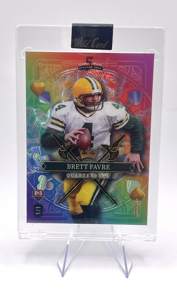 2024 Wild Card 5 Card Draw Josh Allen / Brett Favre RAINBOW 1/1 DUAL QB ...