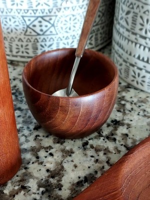 60s Teak Salt Cellar By Stako With Spoon Sweden | eBay