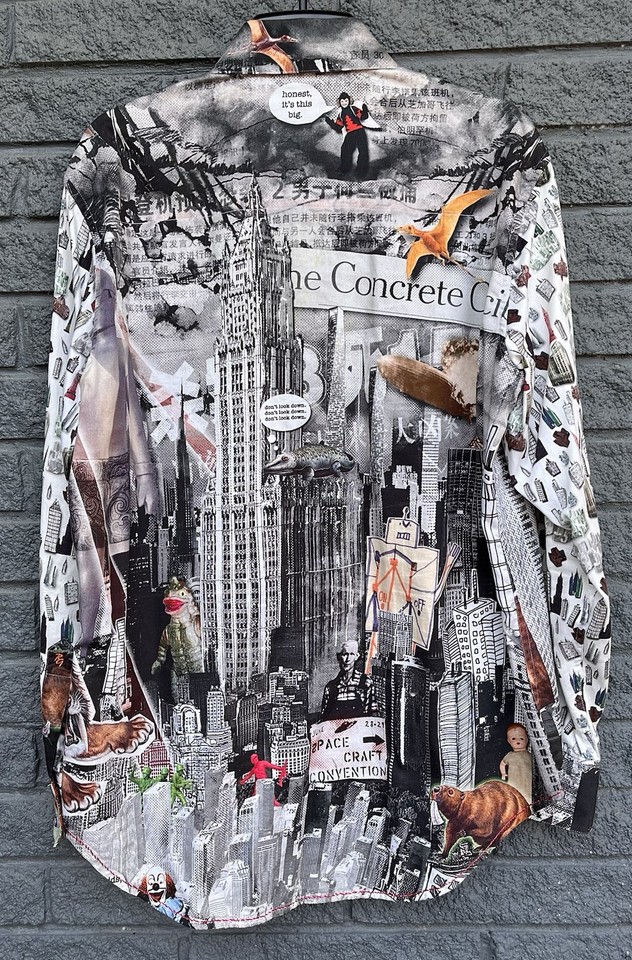 RARE Vintage 2011 Robert Graham (M) STORMIE Retro SciFi Robot Flip Cuff ...