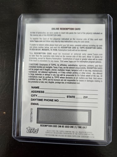 2025 TOPPS SERIES 1 RONALD ACUNA JR. FLAGSHIP REAL ONE AUTO Redemption ...