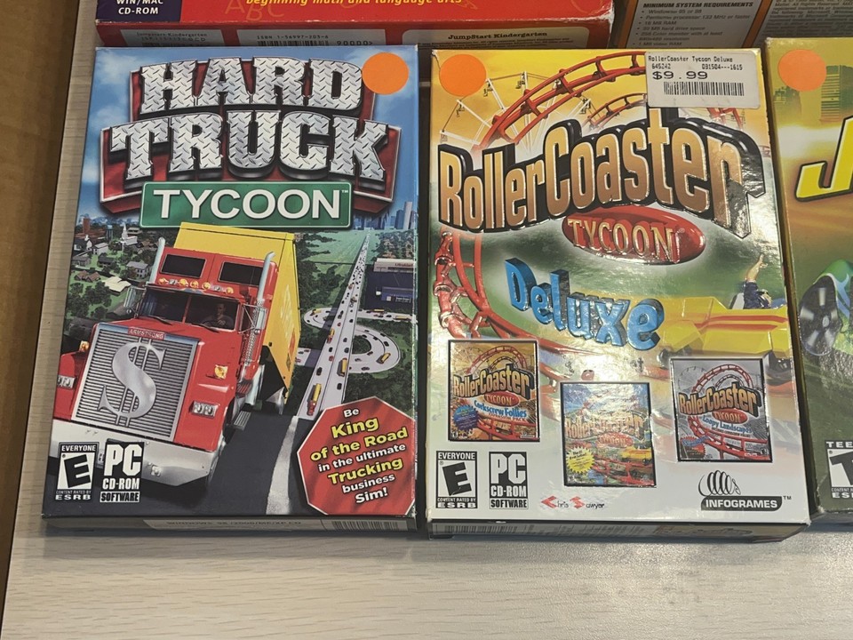 Big Box PC Video Games Roller Coaster Tycoon Jump Start Nickelodeon ...