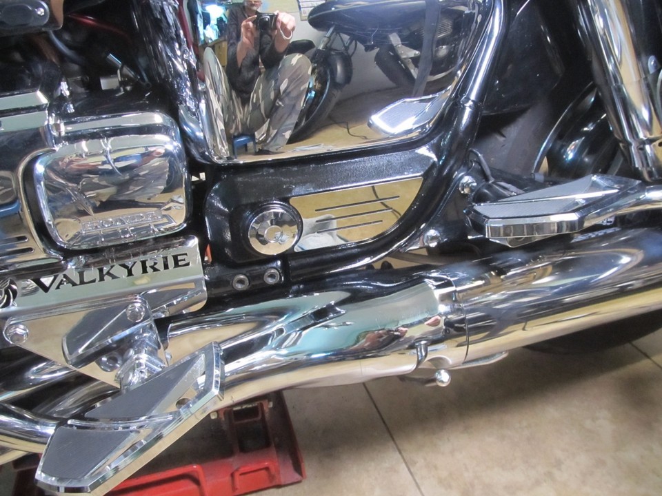Valkyrie 1500 F6C Stainless chrome swingarm cover, set - left/right ...
