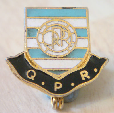 QUEENS PARK RANGERS Vintage badge COFFER LONDON Brooch pin In gilt 23mm ...