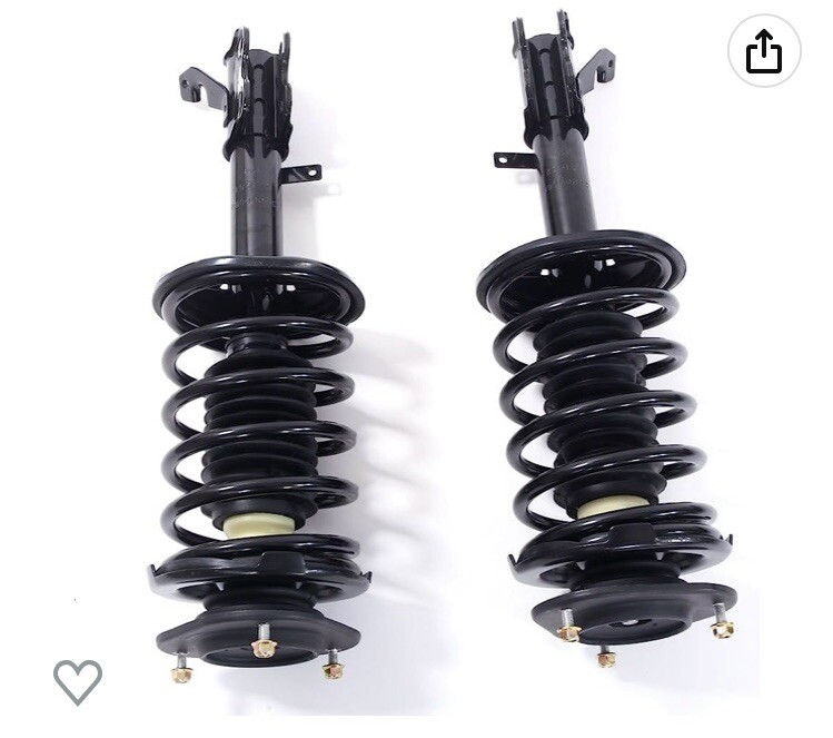 Pair Complete Rear Left & Right Strut Shock Coil Spring Assembly 171953 ...