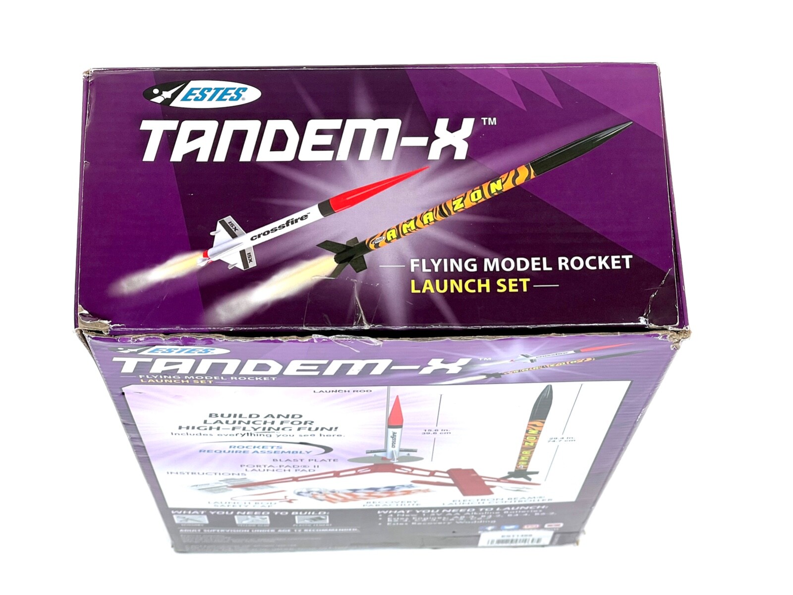 ESTES Tandem-X Flying Model Rocket Launch Set (EST1469) | eBay