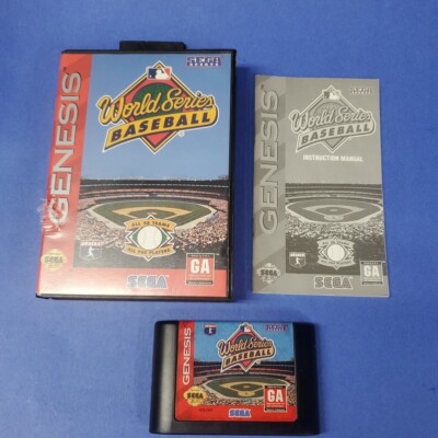 World Series Baseball (Sega Genesis, 1995) CIB NEW! Bat. Cleaned ...