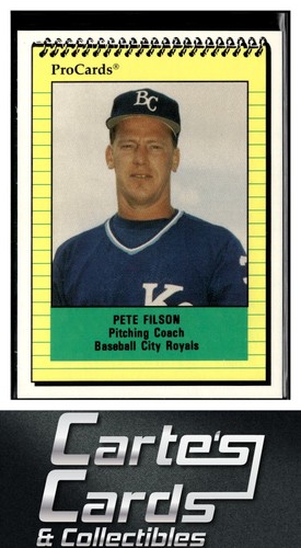 Pete Filson 1991 ProCards #1414 Baseball City Royals Coach | eBay