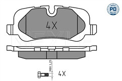 Meyle 0252419217/PD Brake Pad Set for sale online | eBay UK