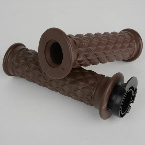 pair 7/8"22mm Rubber Handlebar Hand Grip Bar End For Motorcycle Bike ...