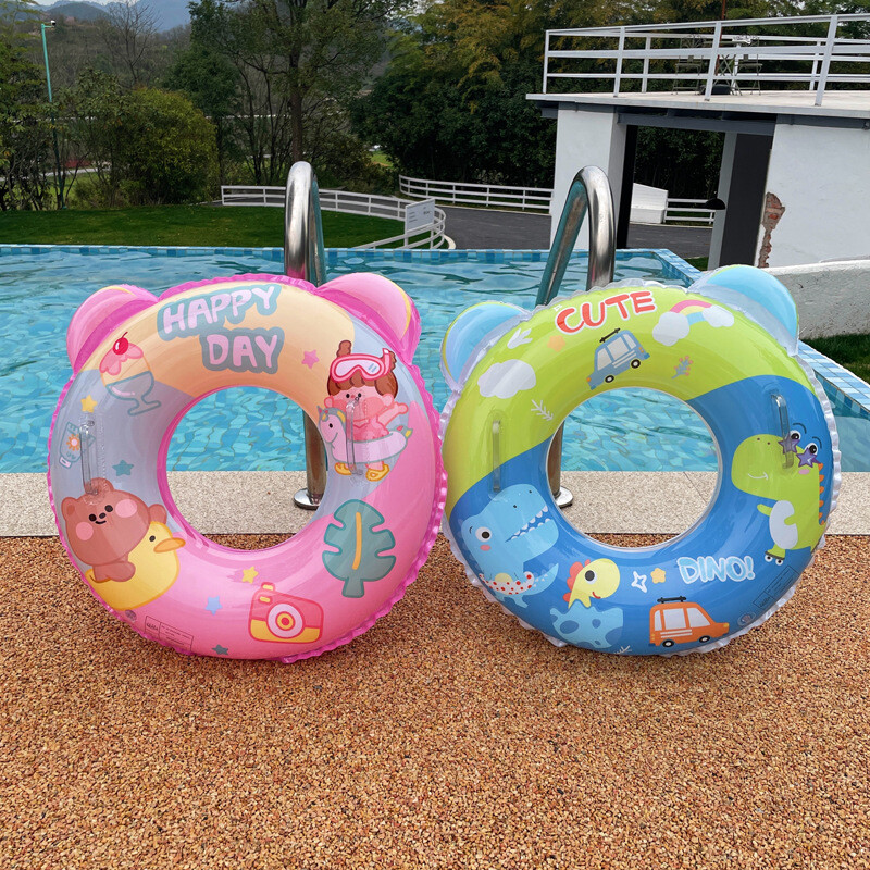 Dinosaur Inflatable Children's Swimming Ring Thickened Pvc Arm Floats ...