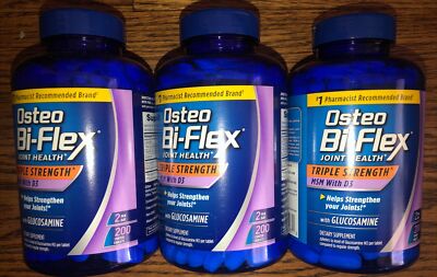 Lot of 3 Osteo Bi-Flex Triple Strength Joint Health Glucosamine+ MSM+Vitamin D3 30768315870| eBay