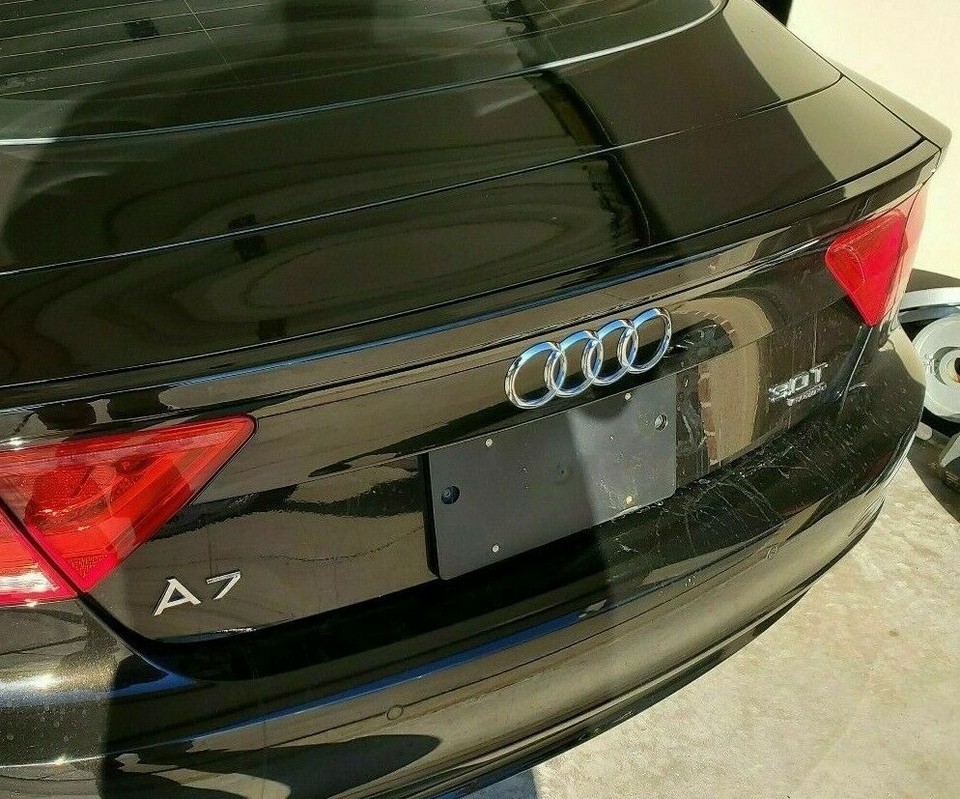 Rear License Plate Tag Mounting Holder Bracket for AUDI A7 S7 RS7 2012 ...