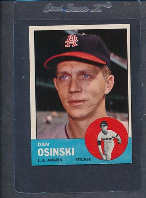 1963 Topps #114 Dan Osinski Angels EX/MT *3469 | eBay UK