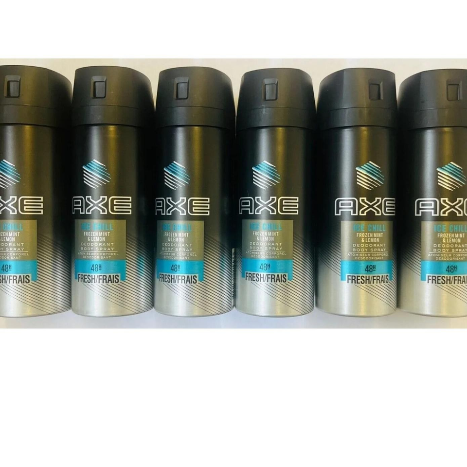 6 x Axe ( Lynx) Deodorant Body Spray 150ml Black Apollo Ice Excite ...