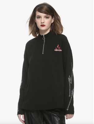 Chilling Adventures Of Sabrina Herald Of Hell Half-Zipper Long-Sleeve ...