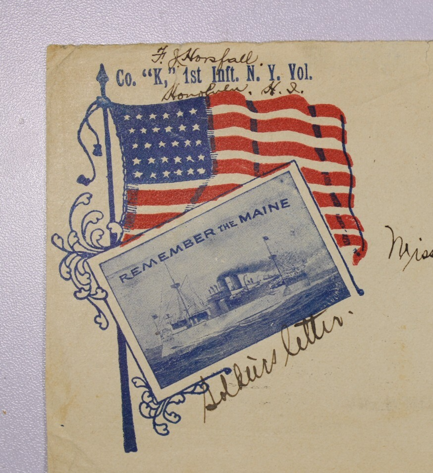 Spanish American War 1898 HAWAII Remember MAINE Patriotic FRONT ONLY ...