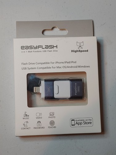 Easyflash 3 in 1 Multi-Function 128GB USB Flashdrive for iPhone/iPad ...