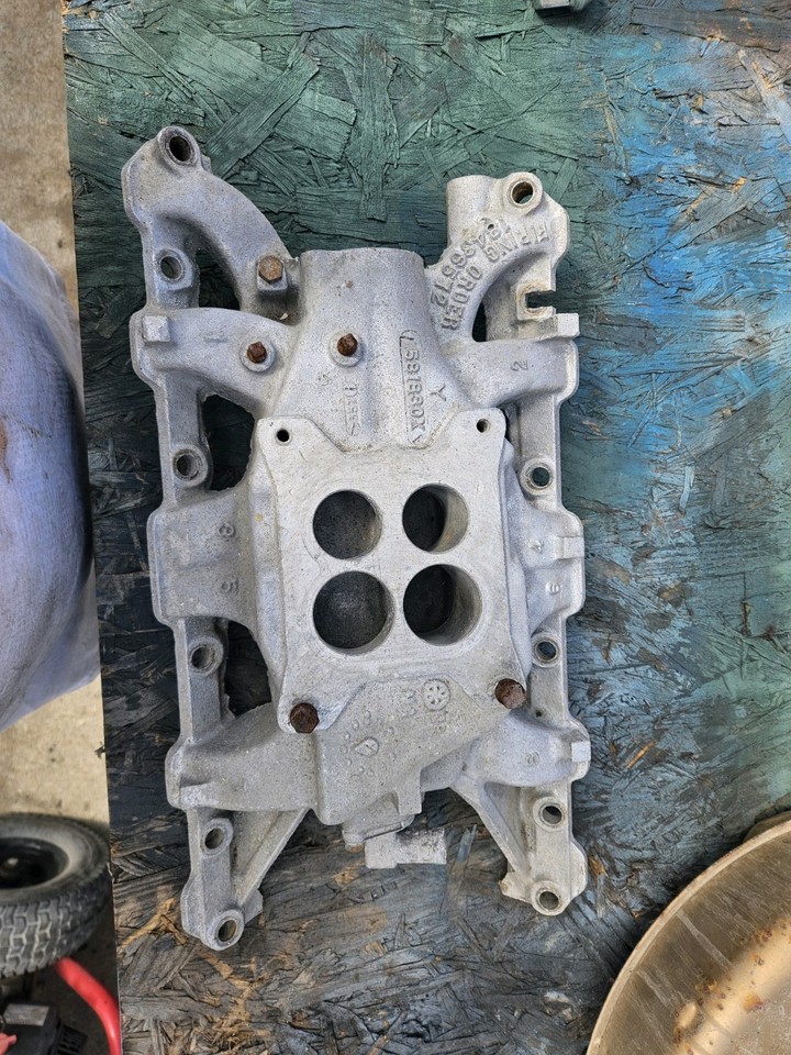 GM 215 ci V-8, 4 Barrel Aluminum intake manifold for Buick, Olds, Rover ...