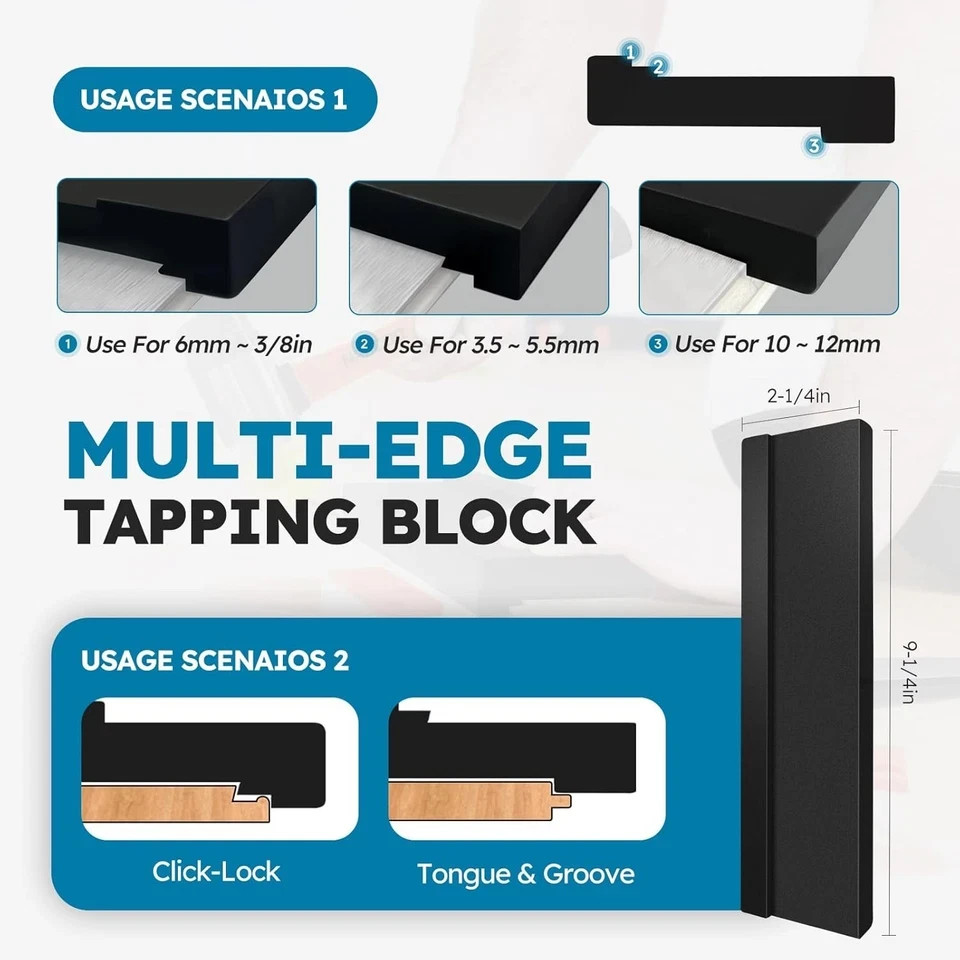 Laminate Flooring Tools Floor Installation Kit Tapping Block for Vinyl ...