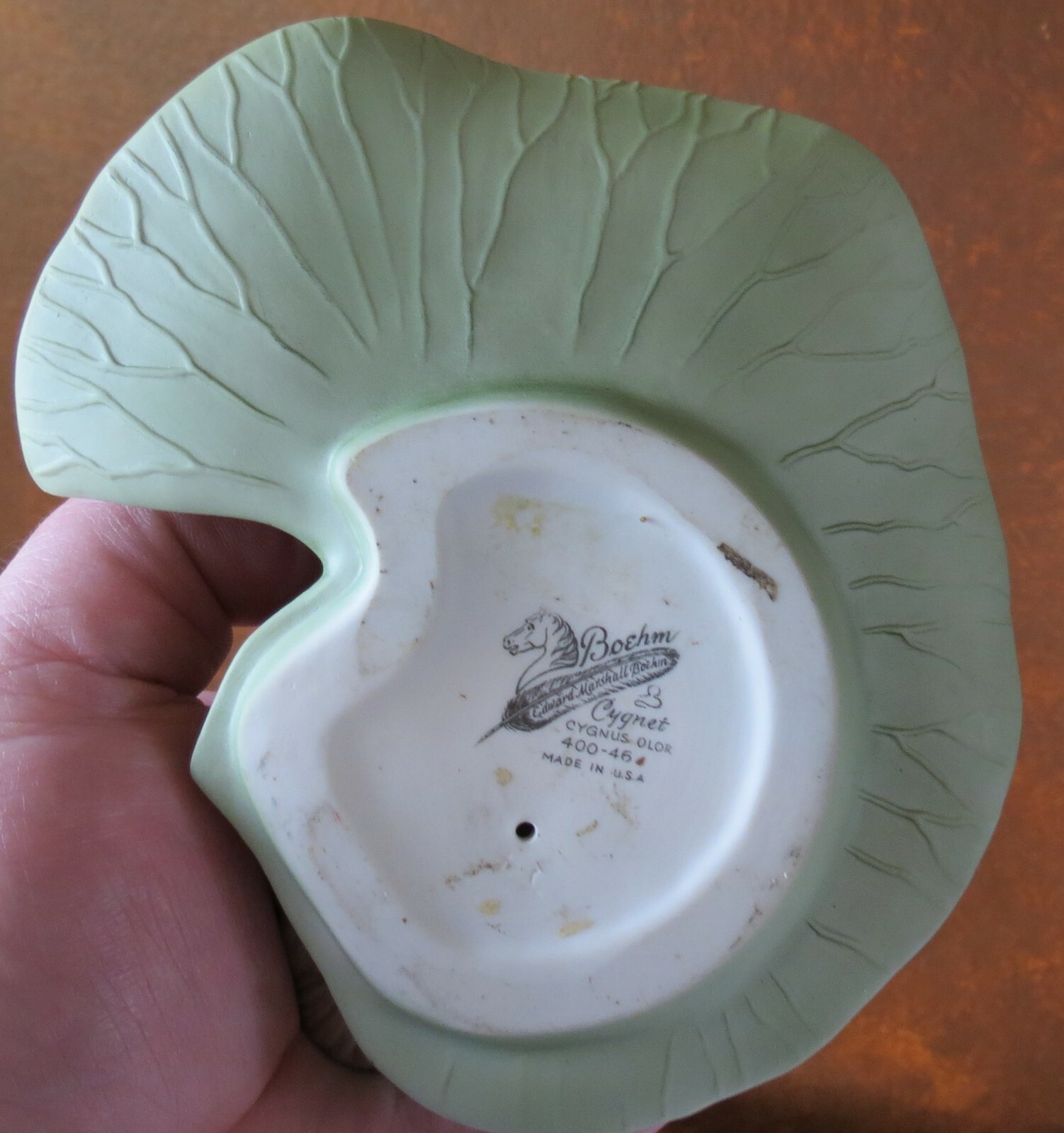 Boehm Porcelain Standing Duck/Duckling on Lily Pad 4 ½” tall 400-46 | eBay