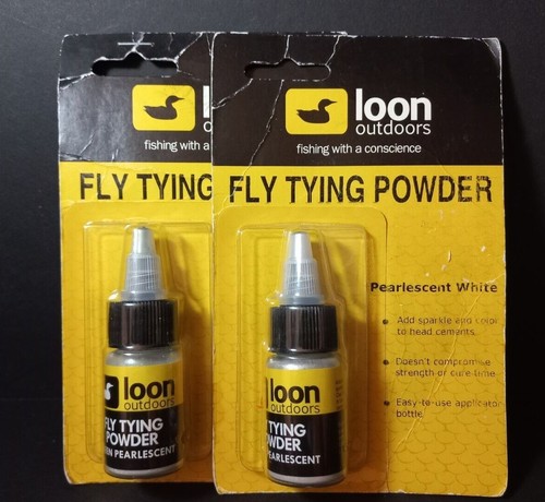 LOON Outdoors Fly Tying Powders White & Green Pearlescent New. | eBay