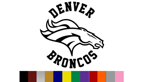 Denver Broncos Logo Vinyl Decal NFL Sticker for Car, Window, Laptop ...