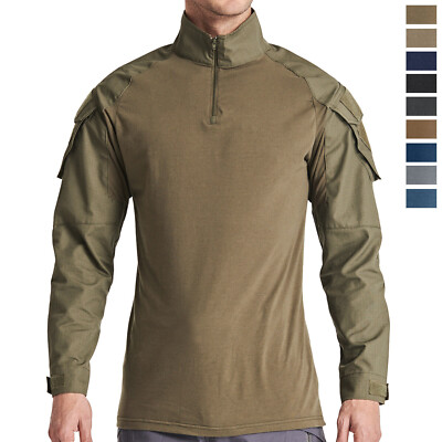 Men's Firm Shirts Training Atheletic Training Shirts 1/4 Zip Ripstop ...