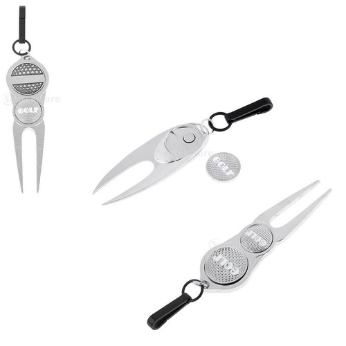 Golf Divot Tool Putting Green Repair Fork Marker For Women Men Golfer ...