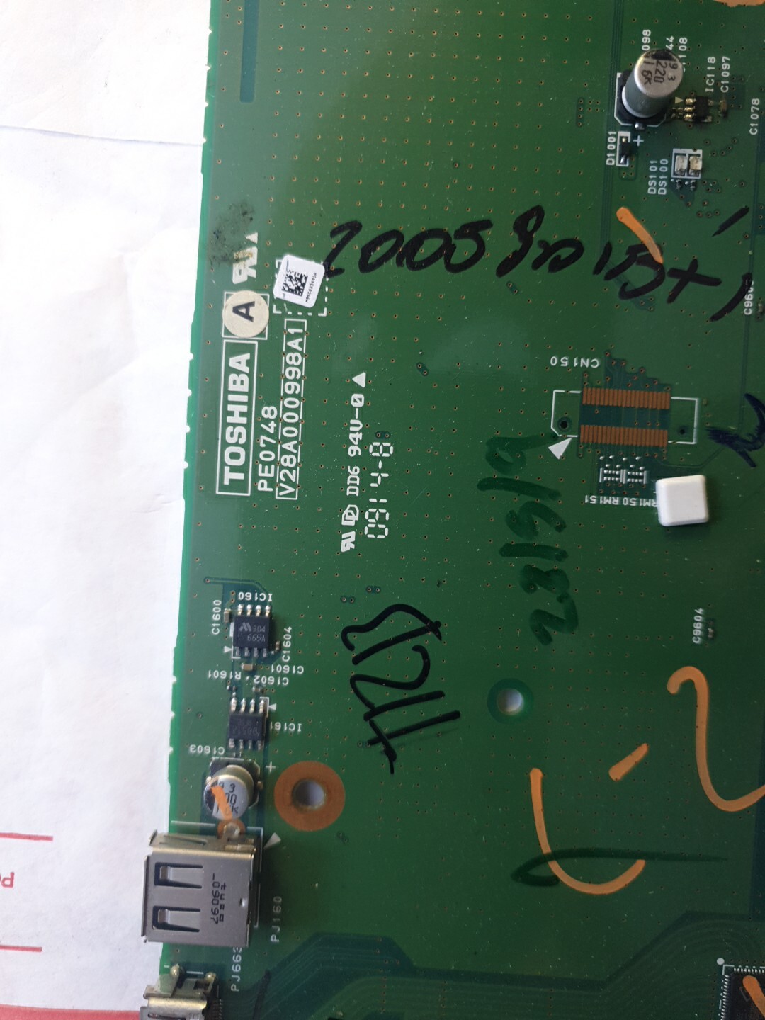 46" TOSHIBA LCD TV 46XV645U MAIN BOARD PEO748 M17 | eBay