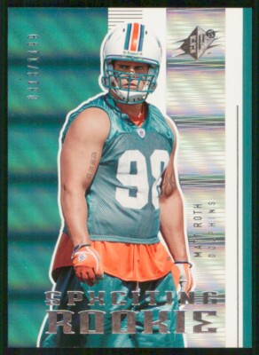 2005 SPx Spxciting Rookie Matt Roth RC #145 Miami Dolphins | eBay
