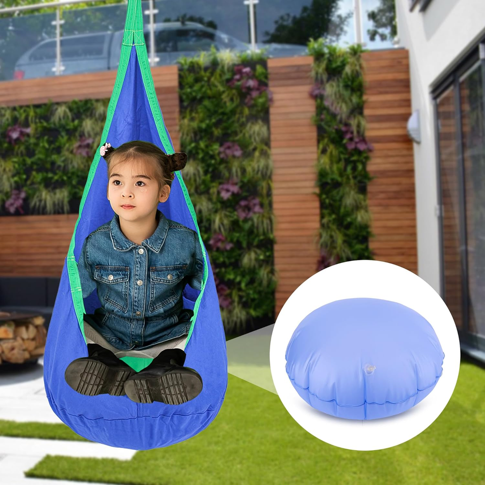 Kids Pod Swing Hammock Pod Chair Inflatable Cushion,Hammock Chair Swing ...