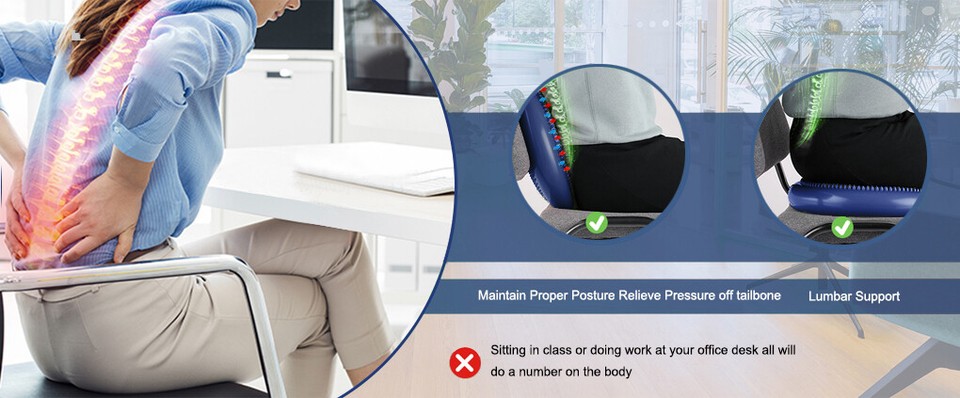 Blue Air Balance Wobble Cushion Stability Disc Ankle Strength Rehab ...