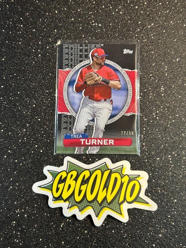 2023 Topps Rip - Red Ripped #14 Trea Turner /50 | eBay