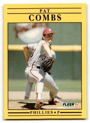 1991 Fleer #392 Pat Combs Philadelphia Phillies Baseball Cards EX/NM ID ...