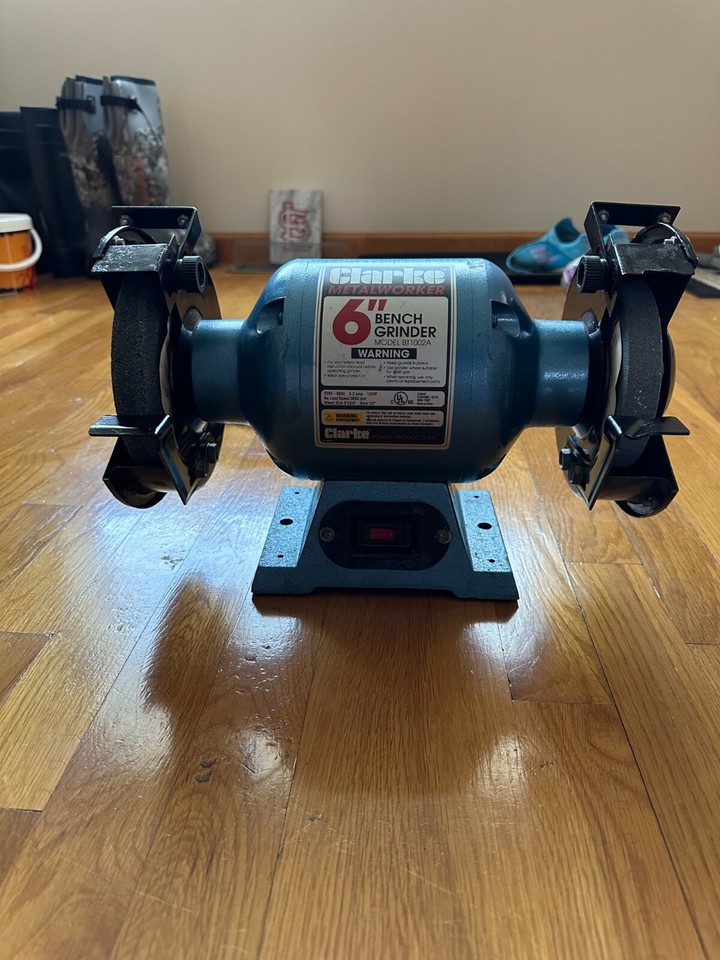 CLARKE METALWORKER 6" BENCH GRINDER VINTAGE RARE | eBay