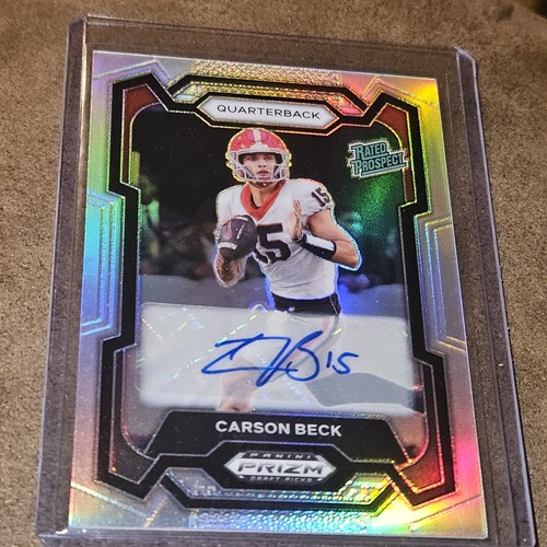 Carson Beck - 2024 Panini Prizm Draft Picks #130 - Rated Prospect Auto ...