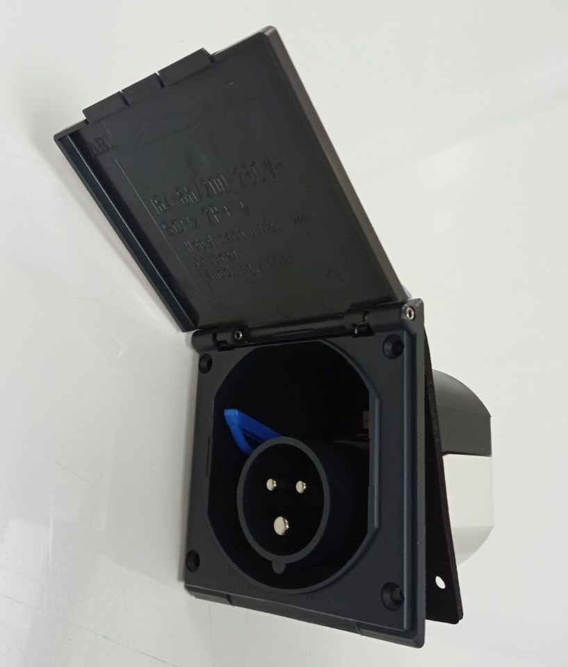 Fawo Mains Hook Up Inlet Flush Socket Grey Square 240v Caravan ...