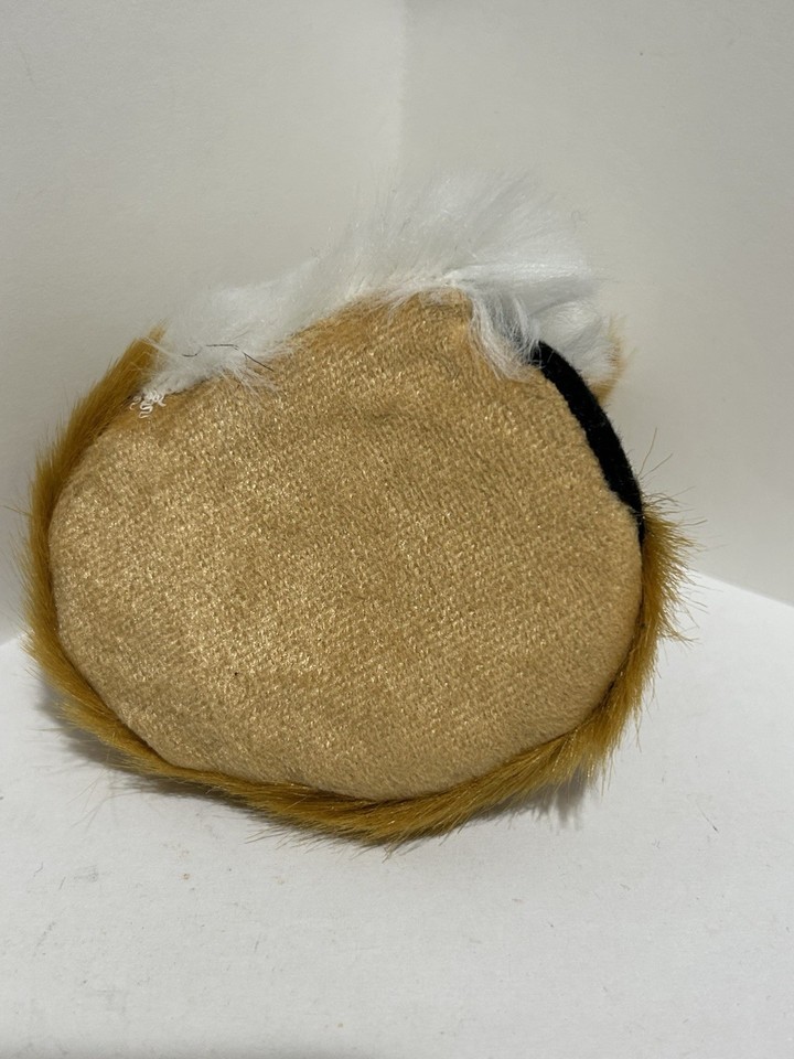 Simulation Brown Fox Toy Furs Squatting Fox Model Home Decoration ...