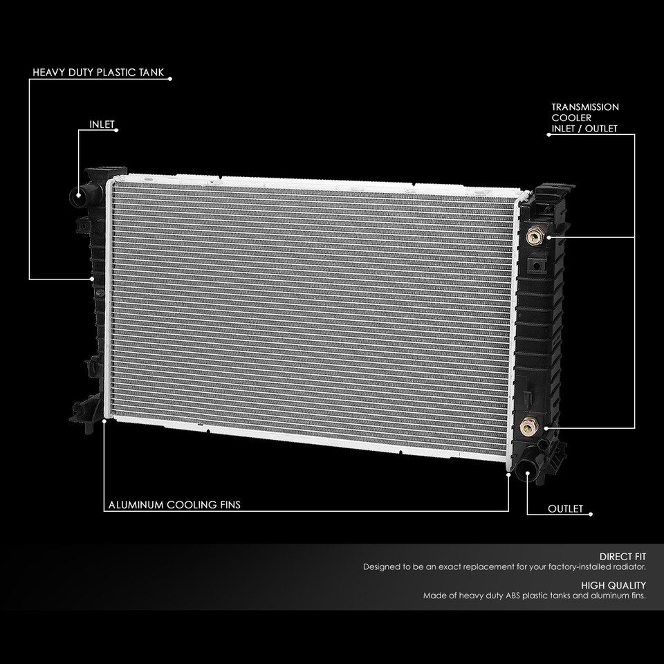 2258 FULL ALUMINUM CORE HIGH FLOW RADIATOR FOR 1999-2007 FORD WINDSTAR ...