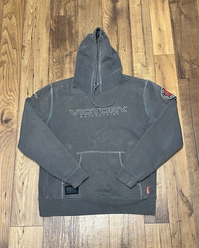 Victory Motorcycle Men’s Freedom 106 Gray Hoodie Sweatshirt/ Sz: Large ...