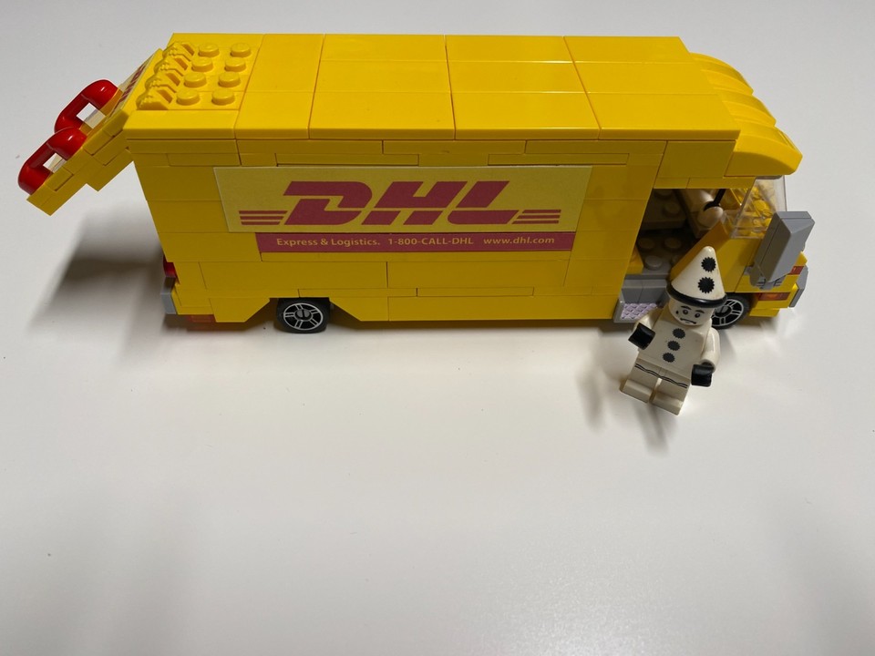 Custom MOC Model Built with LEGO® bricks DHL Delivery Truck for your ...