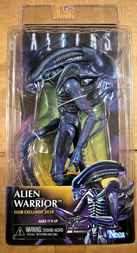 2019 NECA Purple Alien Warrior CLUB Exclusive Aliens Xenomorph Kenner ...