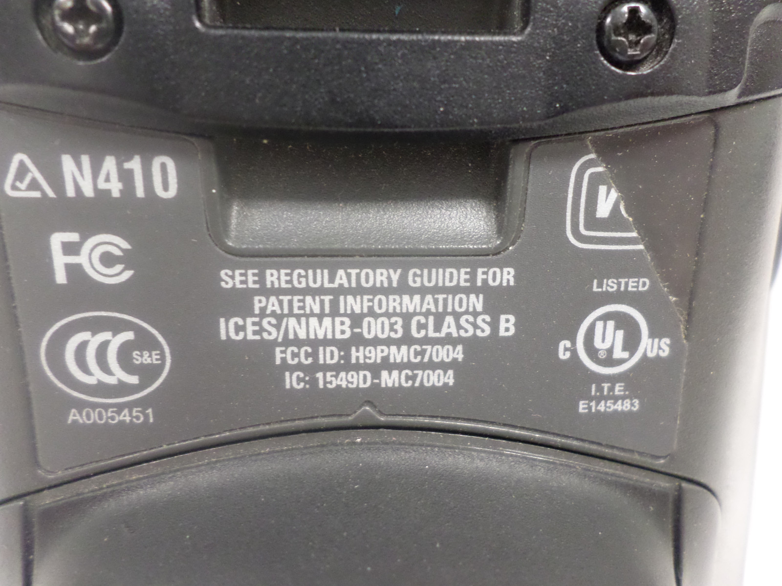 Symbol N410 Portable Barcode Scanner Mobile Computer w/ Battery Pack ...