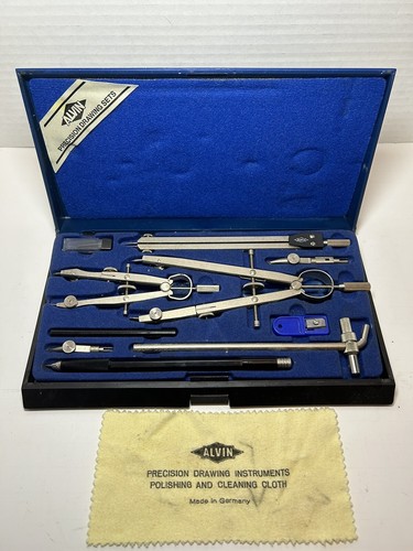 Alvin 129 B Precision Drawing Set Instruments Tools Germany in Original ...