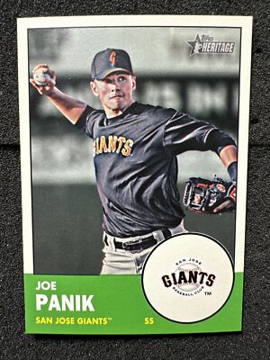 JOE PANIK #34 2012 Topps Heritage Minor League Edition Rookie/Prospect ...