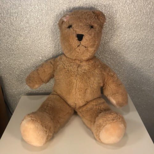 Vintage 1983 Carousel By Guy Teddy Bear With Pink Bow Stuffed Animal ...