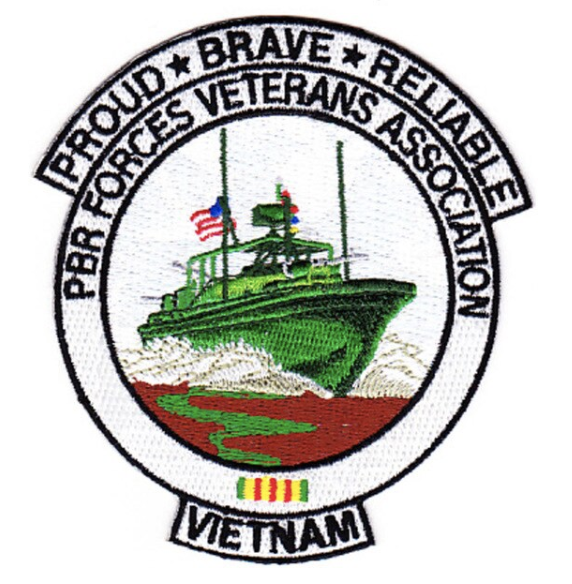 4" NAVY PBR FORCES VETERANS ASSOCIATION PATROL BOAT VIETNAM EMBROIDERED ...