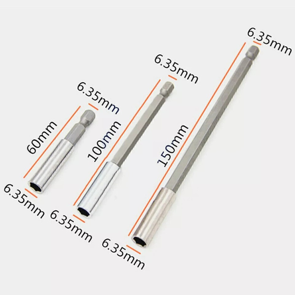 1/4 Hex Magnetic Bit Holder Driver Flexi Screwdriver Drill Extension ...