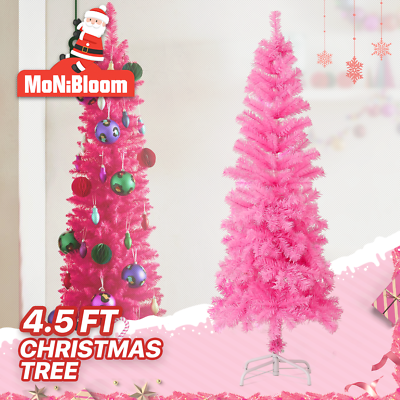 Pink Pencil Artificial Christmas Trees Colorful Christmas Trees PInk