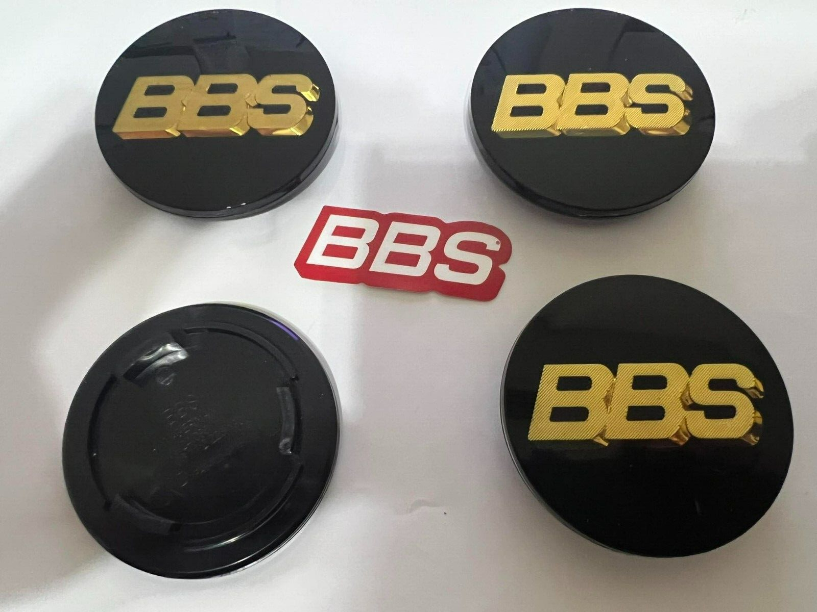 BBS 70mm Center Caps Logos 0924030 | Black & 3-D Gold | Aftermarket ...